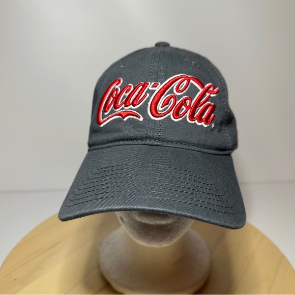 Coca Cola | Accessories | Coca Cola Adjustable Baseball Hat Gray And ...